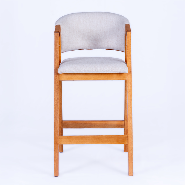 Banqueta Luna Madeira Maciça - Mel