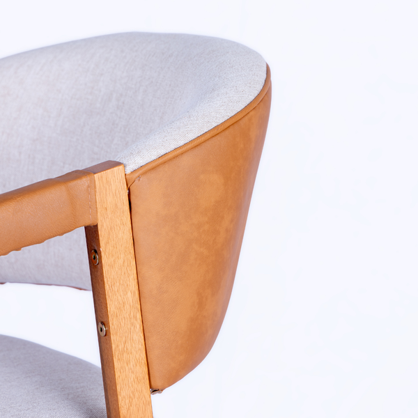 Banqueta Luna Madeira Maciça - Mel